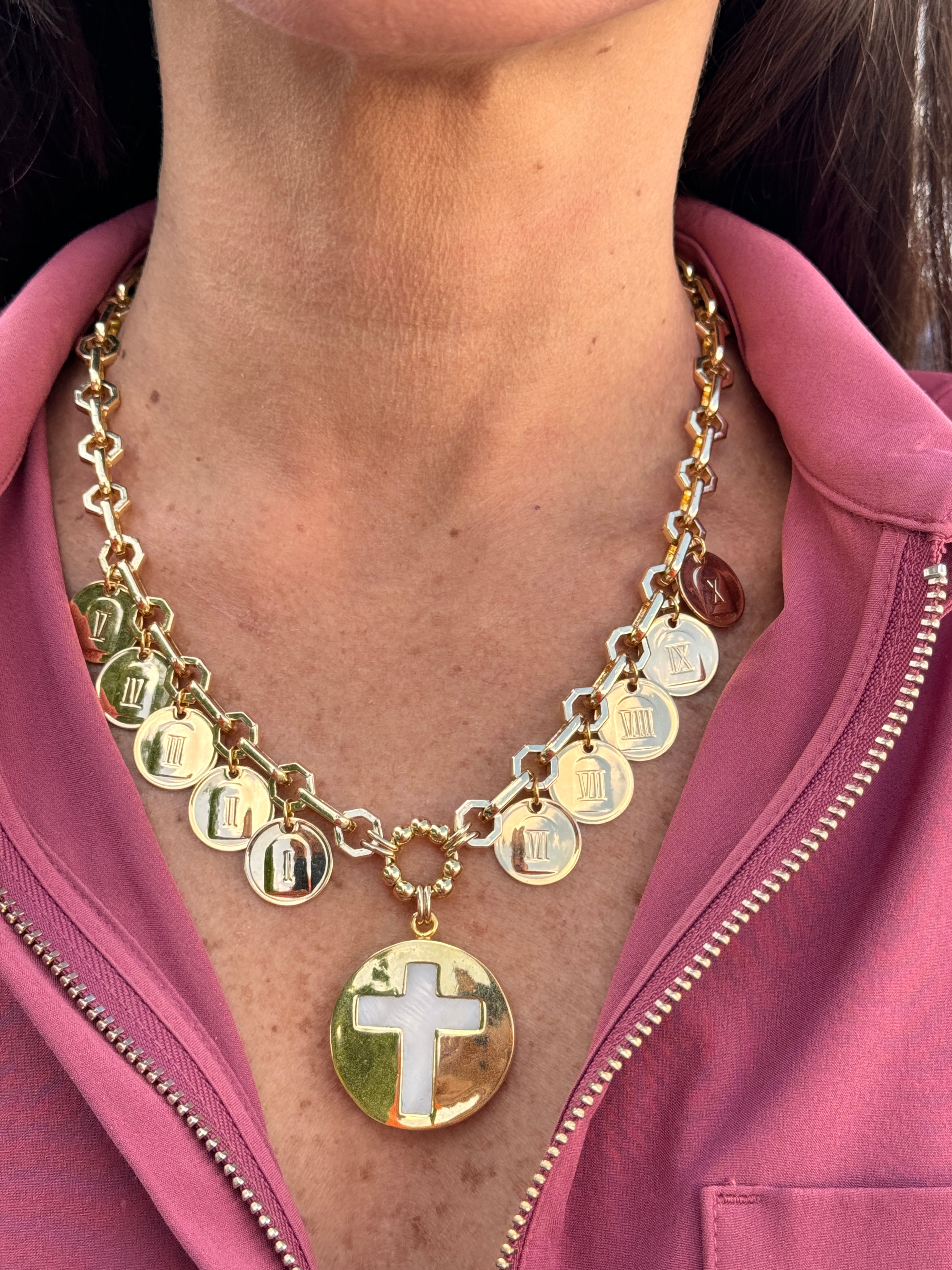 HANDMADE 10 COMMANDMENTS GOLD PLATED ADJUSTABLE NECKLACE – TECHNOSTATION